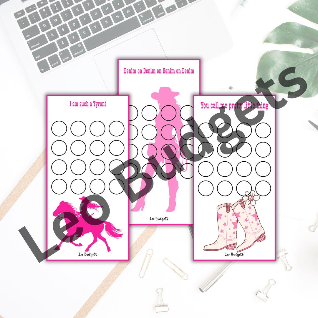 Cowboy Carter Savings Challenge Bundle: A6 Printable (digital Download ...