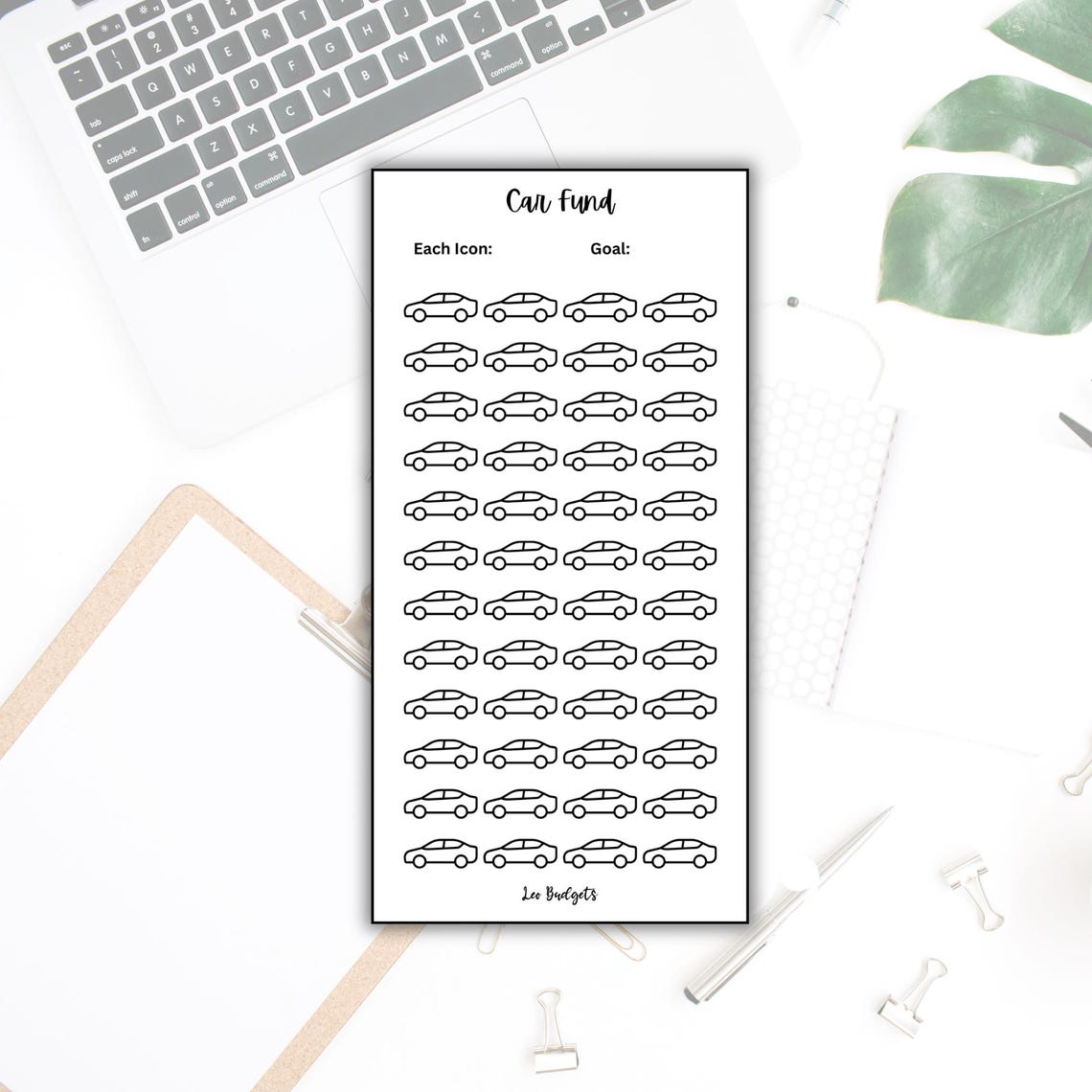 Car Fund Saving Challenge I Digital Download I Size: 3x6 - Etsy