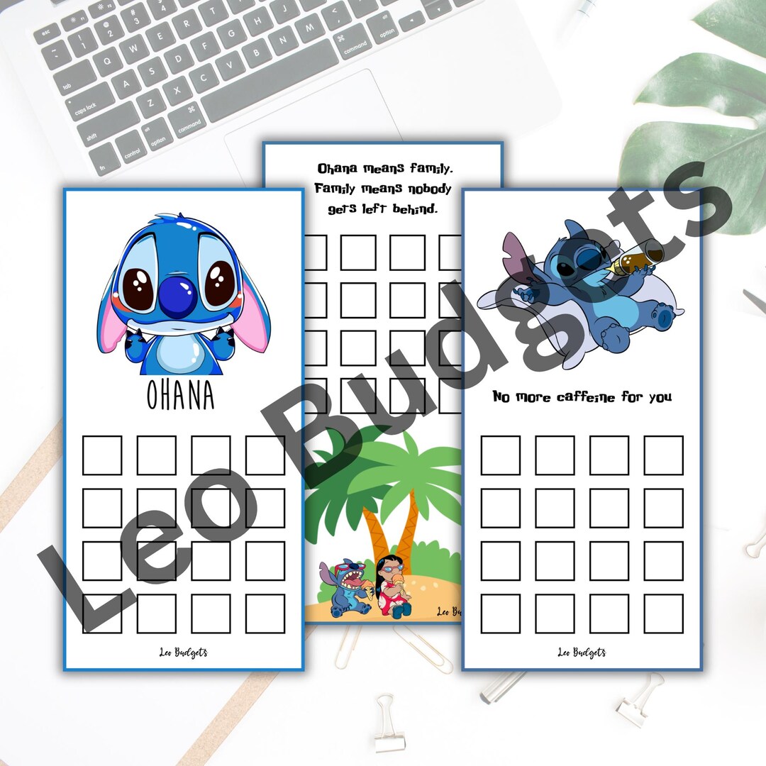 3pc Lilo & Stitch Mini Monday Savings Challenge Bundle I Digital ...