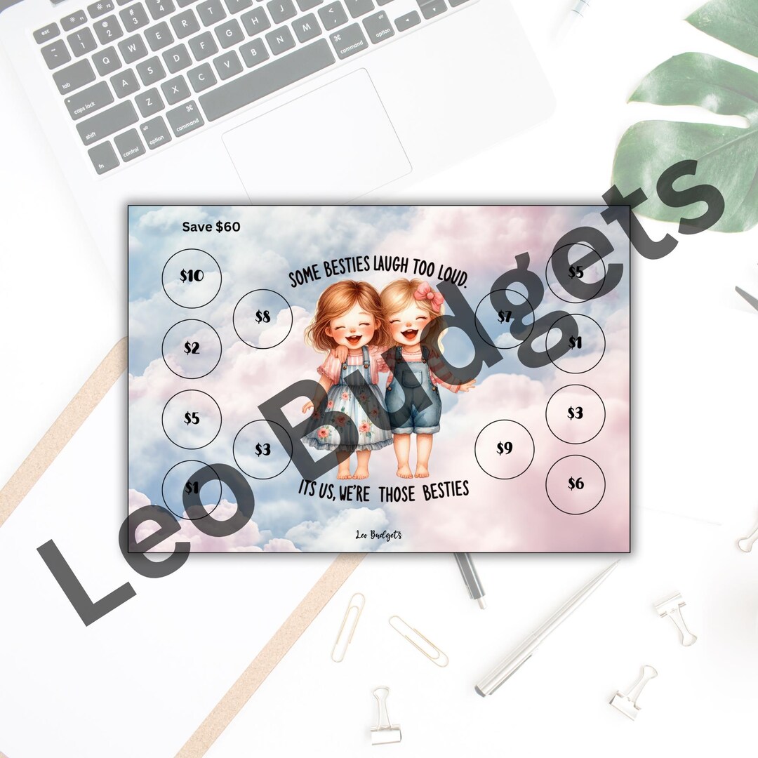 Best Friends Save 60 Savings Challenge I Digital Download I A5 - Etsy