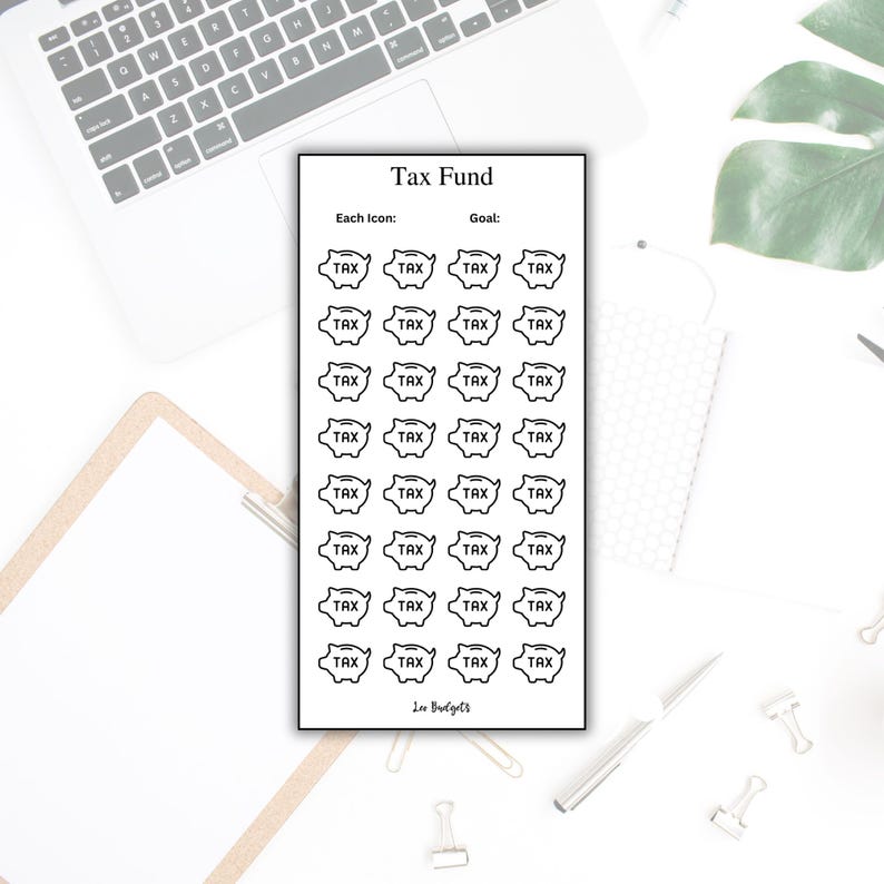 Tax Fund Saving Challenge I Digital Download I Size: 3x6" - Etsy