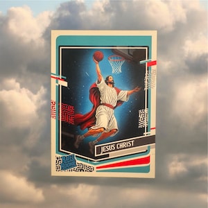 Jesus Christ Basketball Custom Art Card - Etsy
