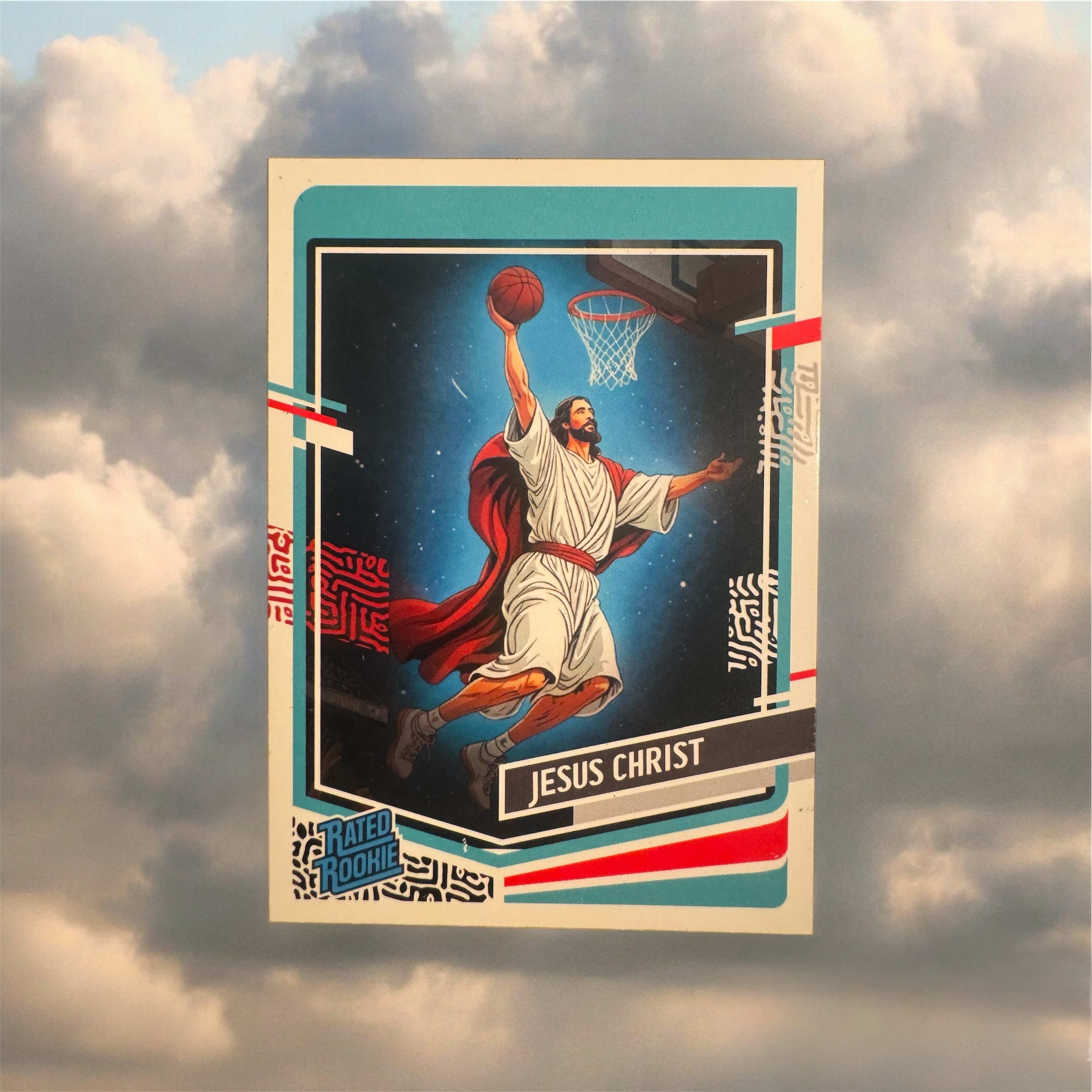 Jesus Christ Basketball Custom Art Card - Etsy