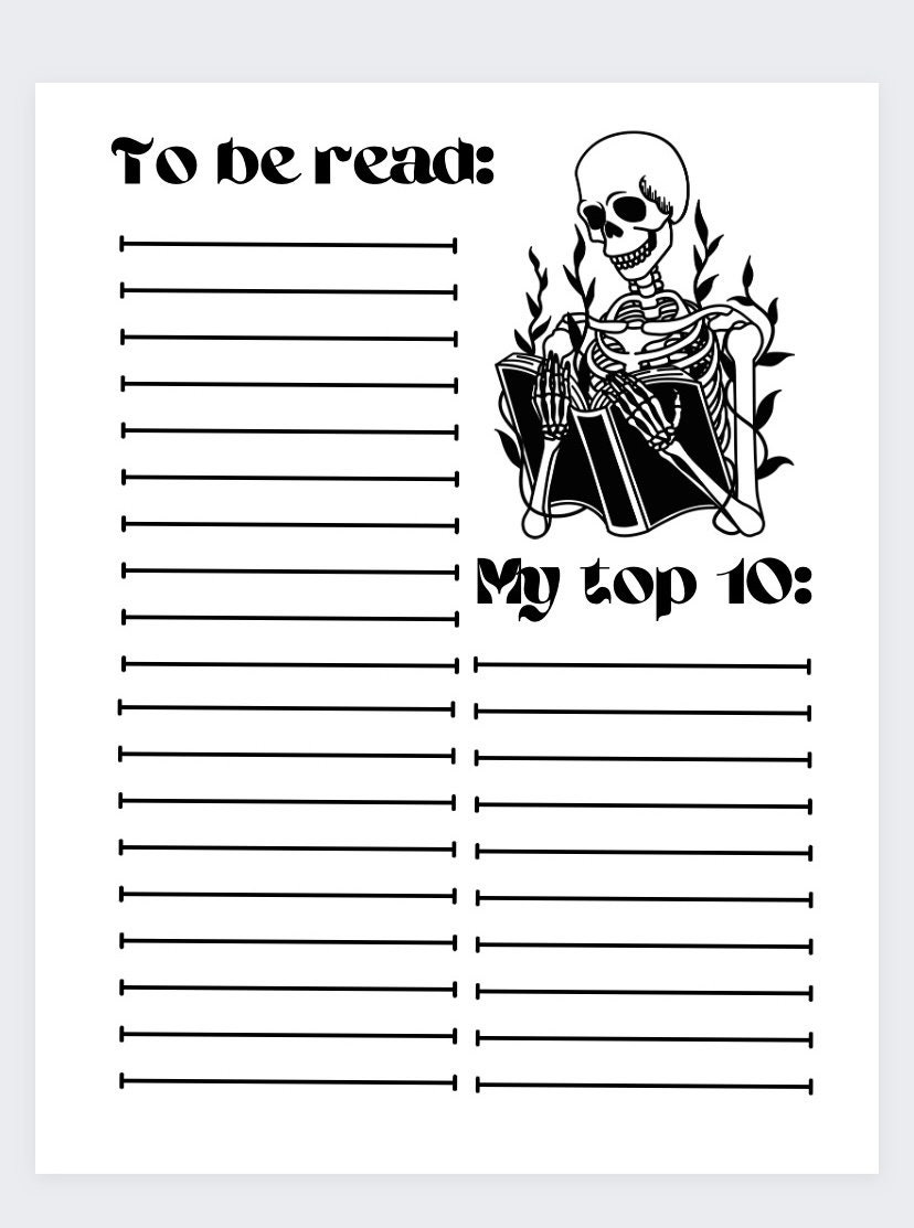 Witchy Reading Log Coloring Page - Etsy