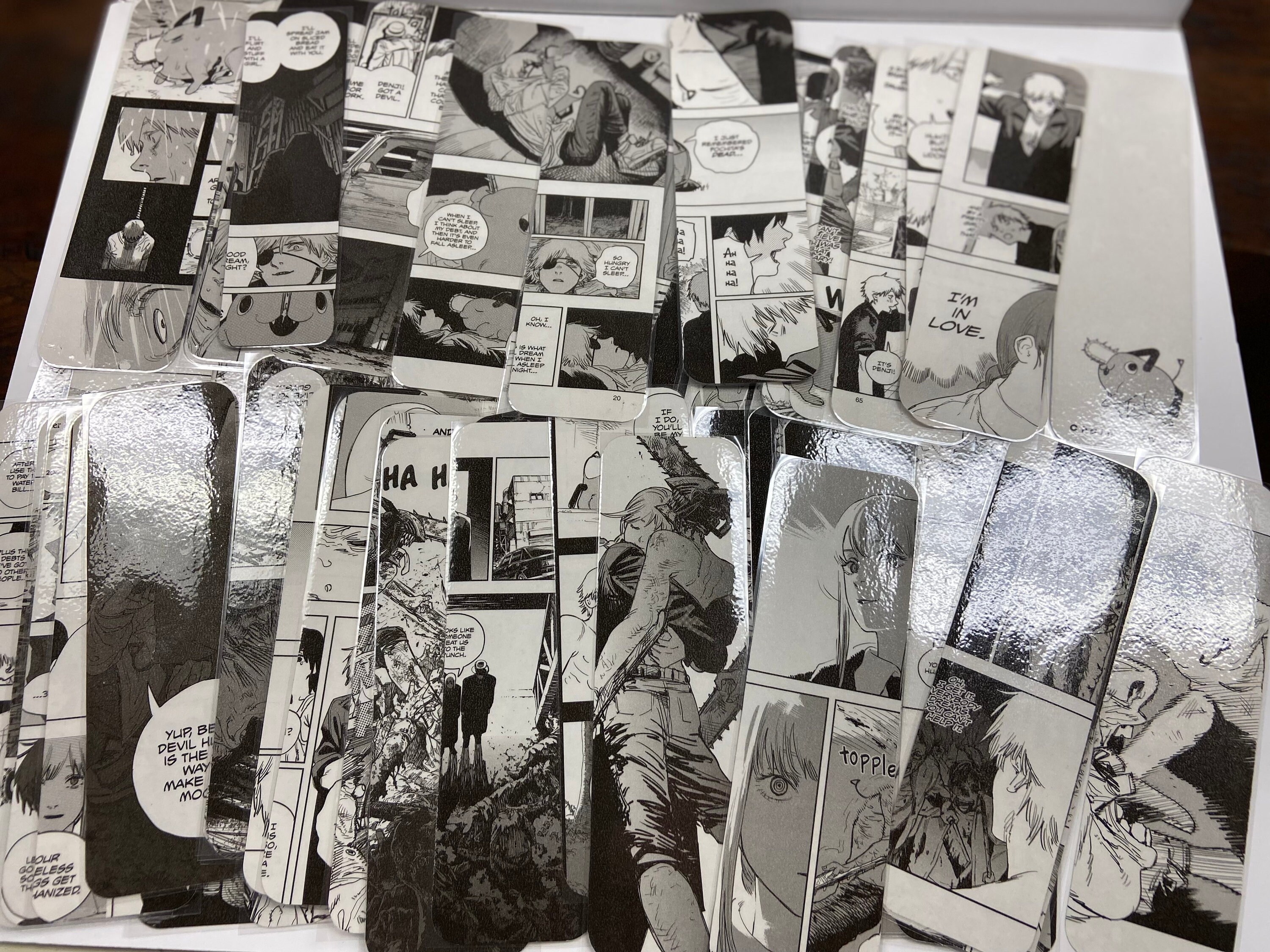 Manga Book Page Bookmarks - Etsy