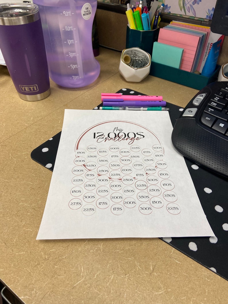 12,000 Savings Challenge - Etsy