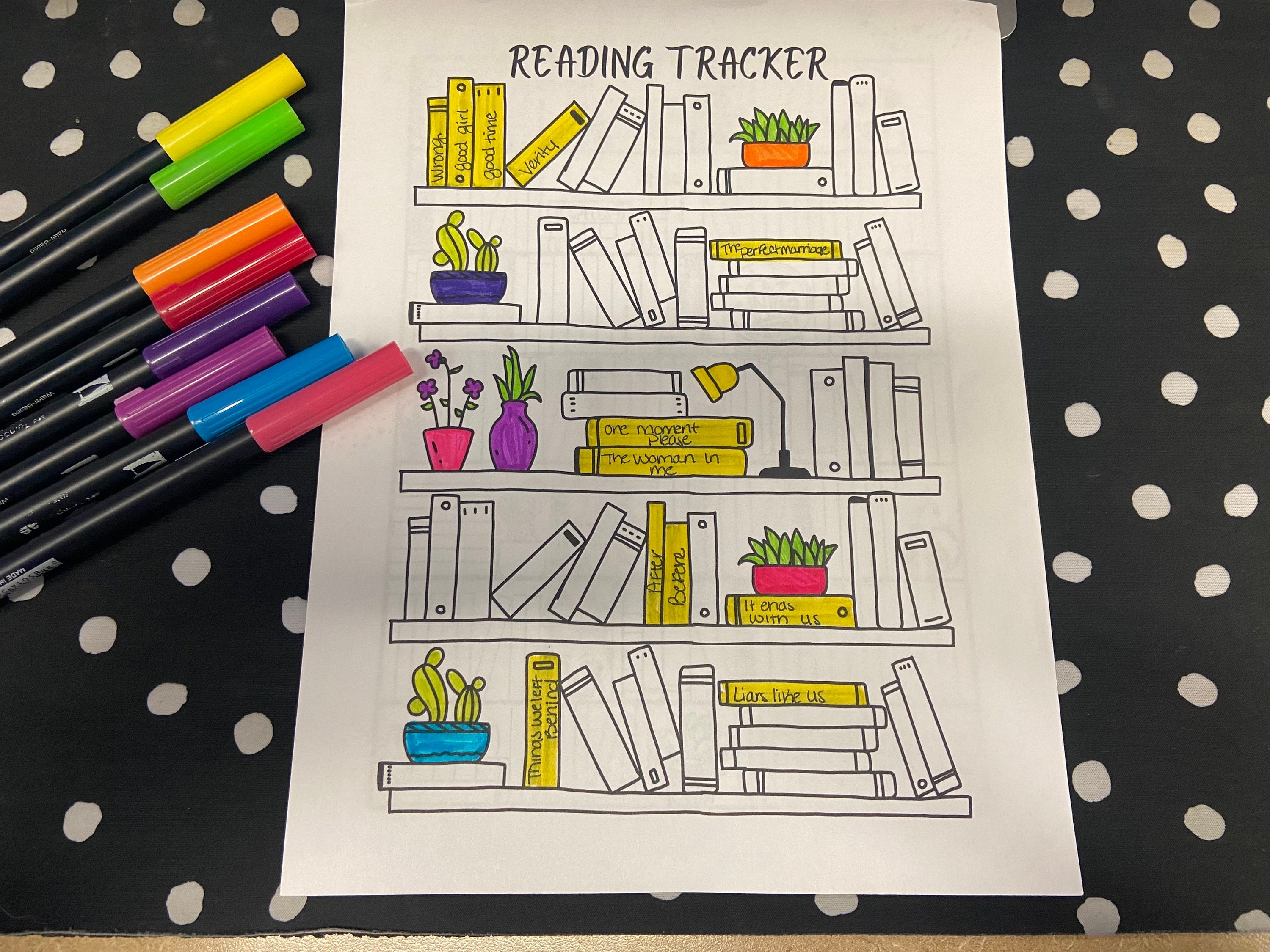 Reading Book Tracker - Etsy