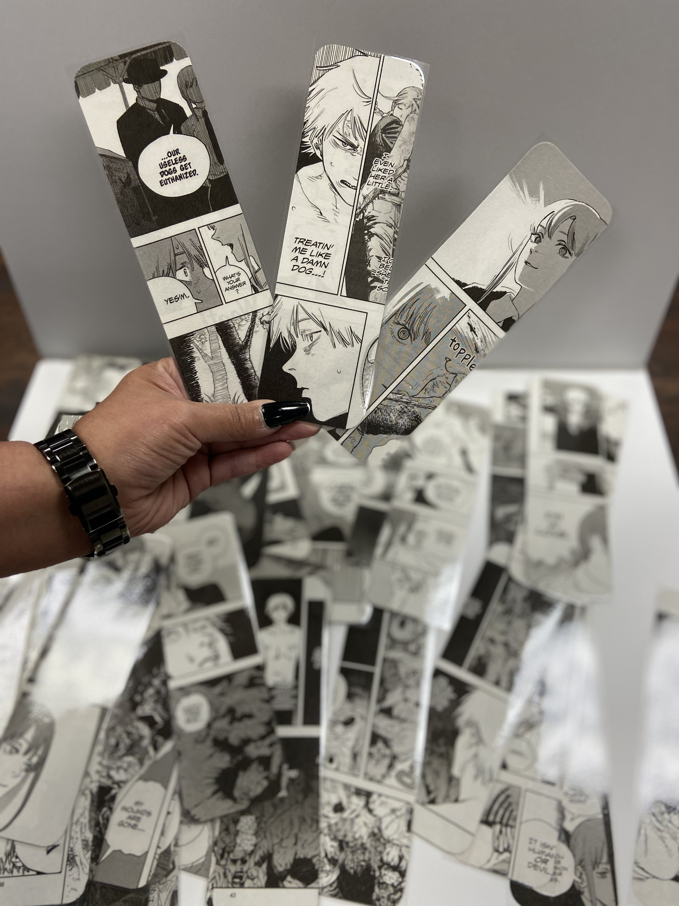 Manga Book Page Bookmarks - Etsy