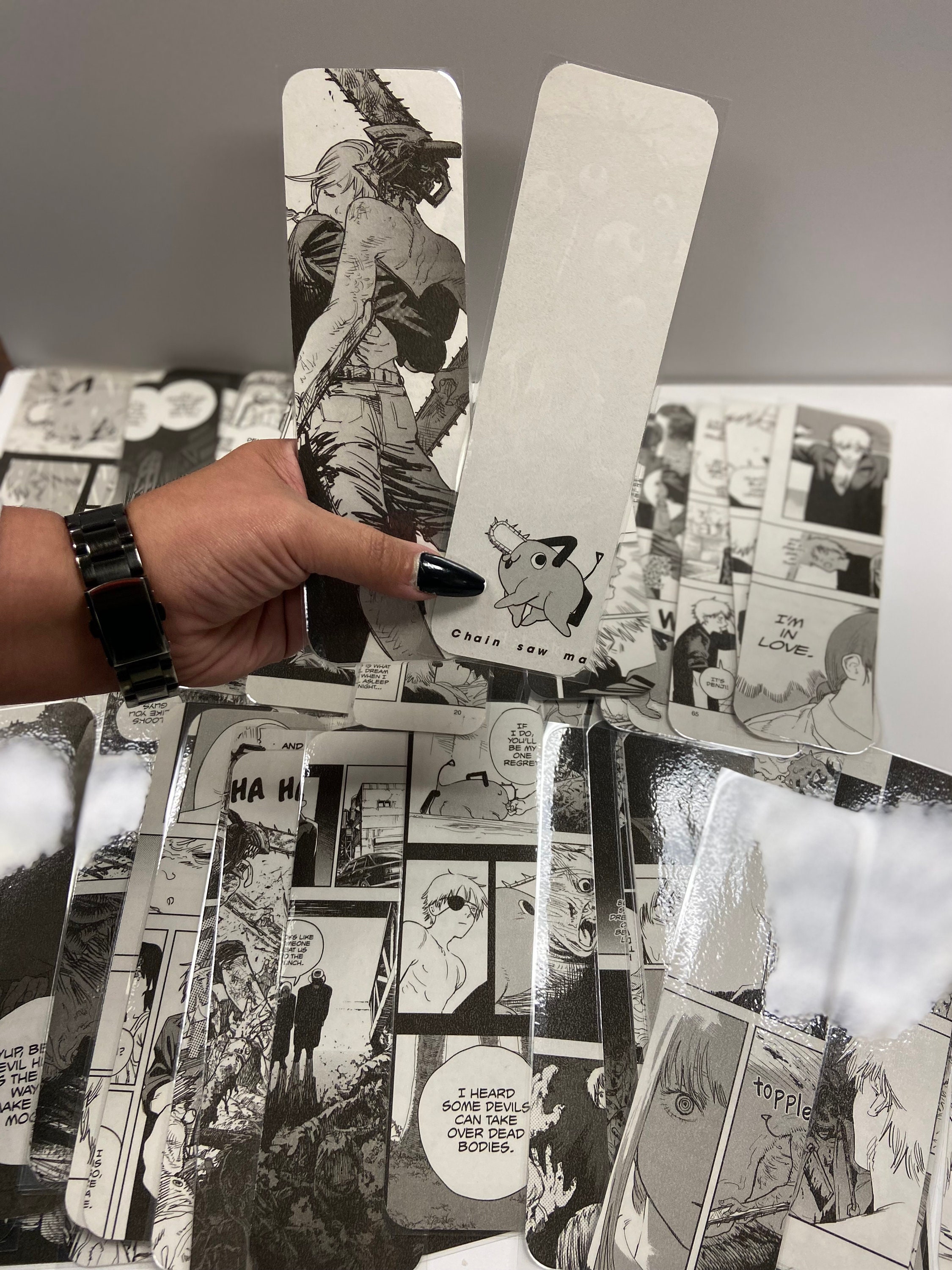 Manga Book Page Bookmarks - Etsy