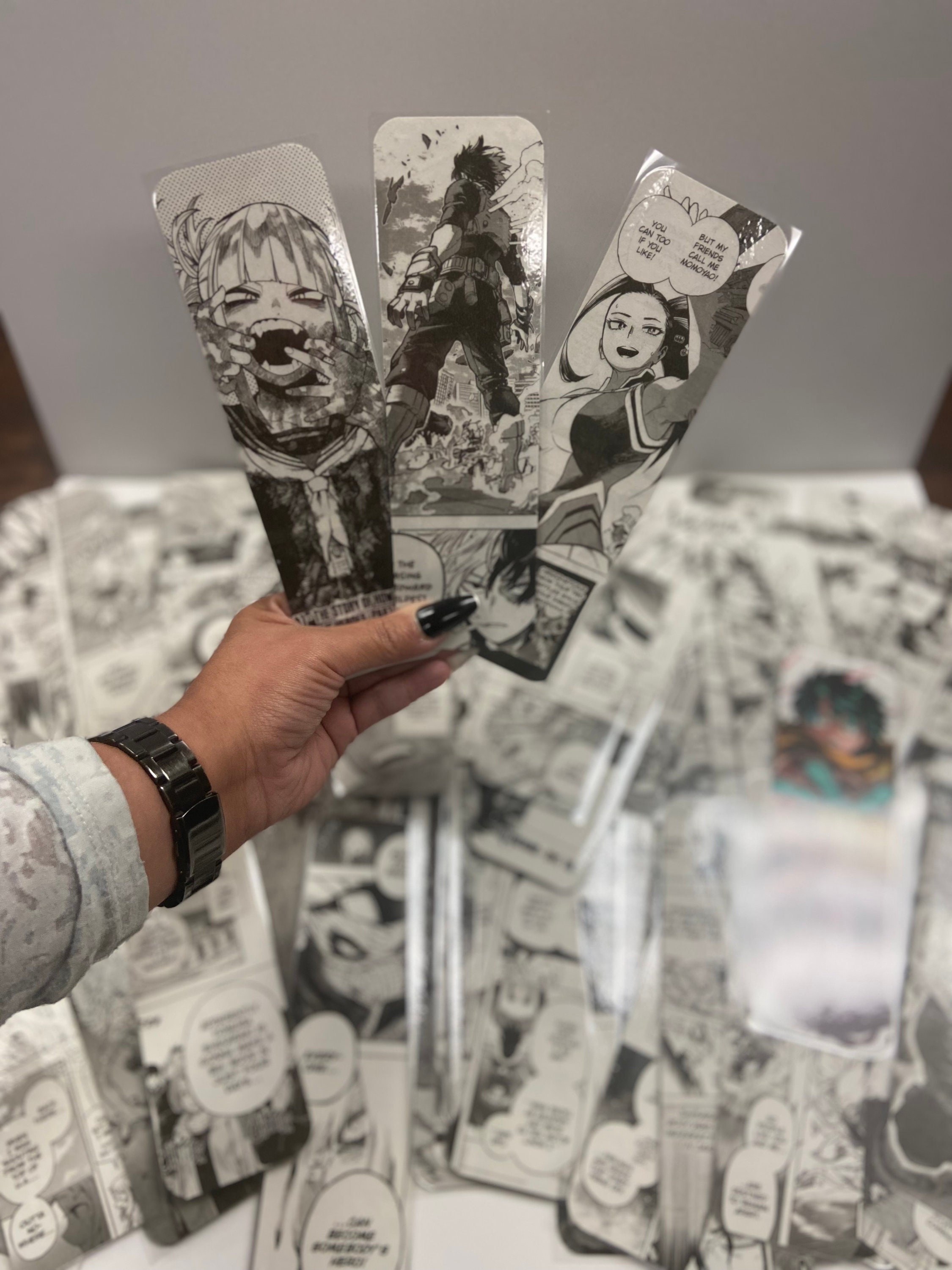 Manga Book Page Bookmarks - Etsy