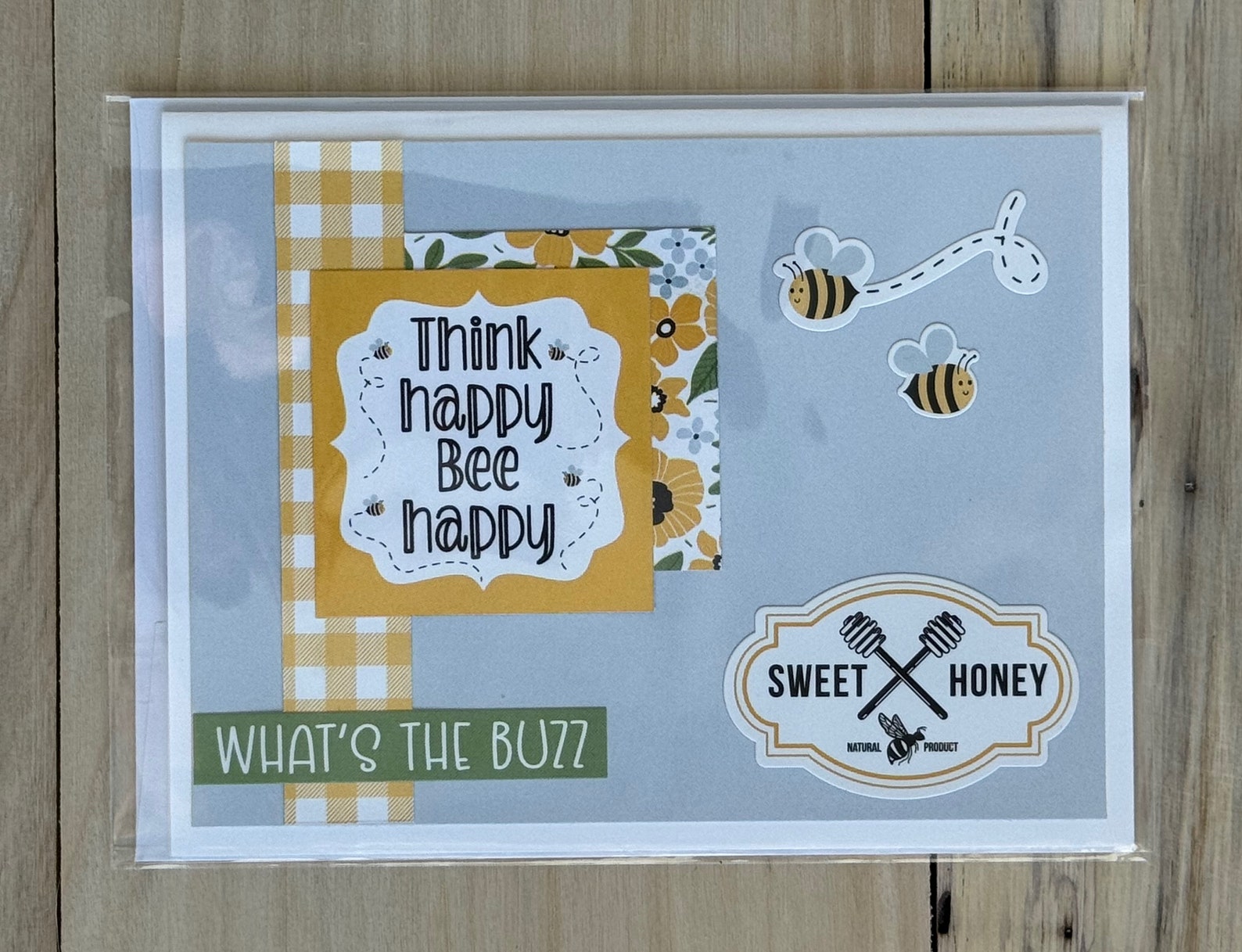 Bee Happy Friendship Cards. Set of 4 Notecards {bee Set#4} - Etsy