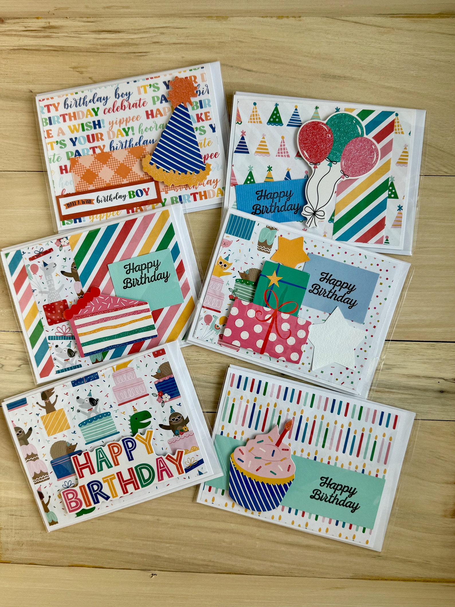 Happy Birthday for Kids of All Ages . Set of 6 Notecards {birthday Kid ...