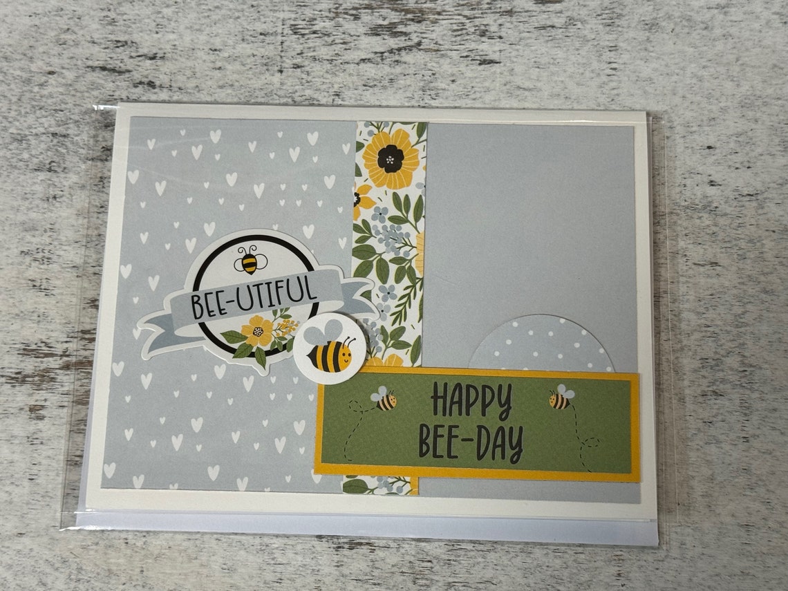 Bee Happy Friendship Cards. Set of 4 Notecards {bee Set#1} - Etsy