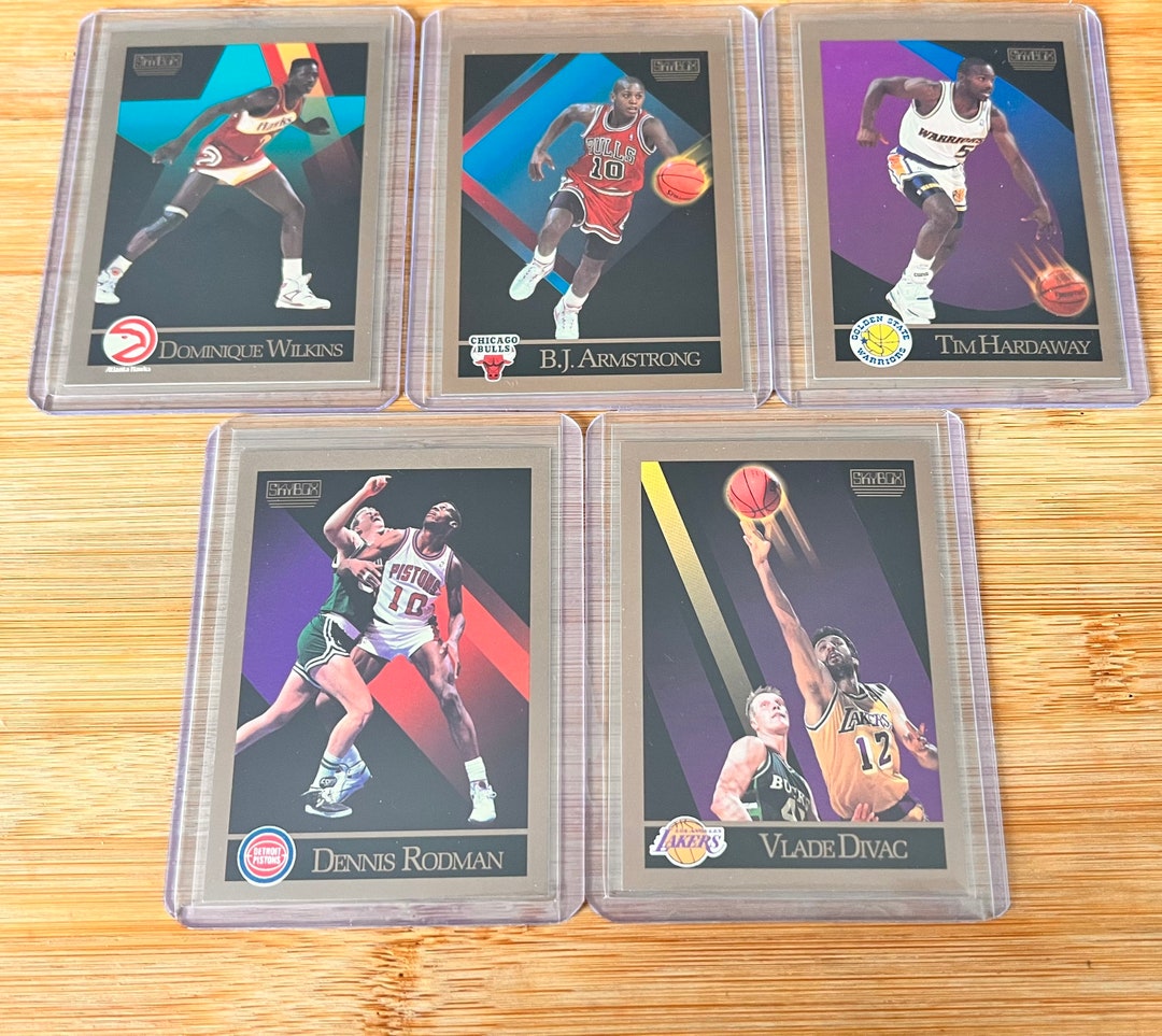Set Of 5 Skybox 1990 Basketball Cards Dominique Etsy