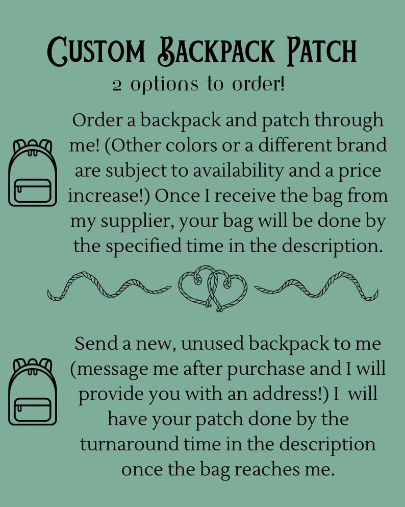 Custom Leather Patch Backpack: Personalized Monogrammed Tooled Design ...