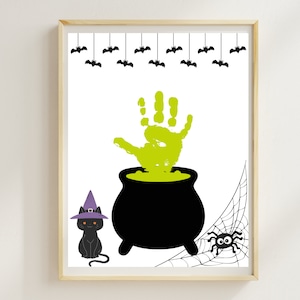 Halloween Handprint Art Printable | Fall Handprint Craft | My First ...