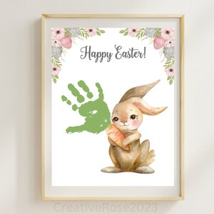 Easter Handprint Art Painting Craft Printable Template Baby Toddler ...