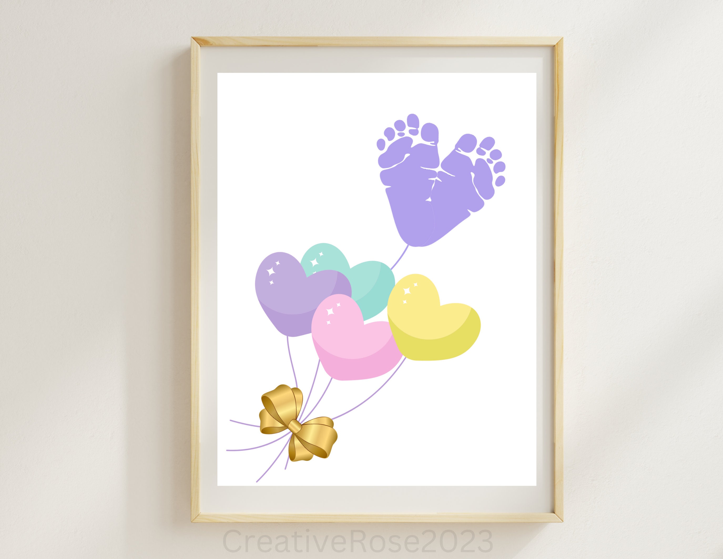 Onederful Birthday Handprint Art for Baby's 1st Birthday, Toddler ...