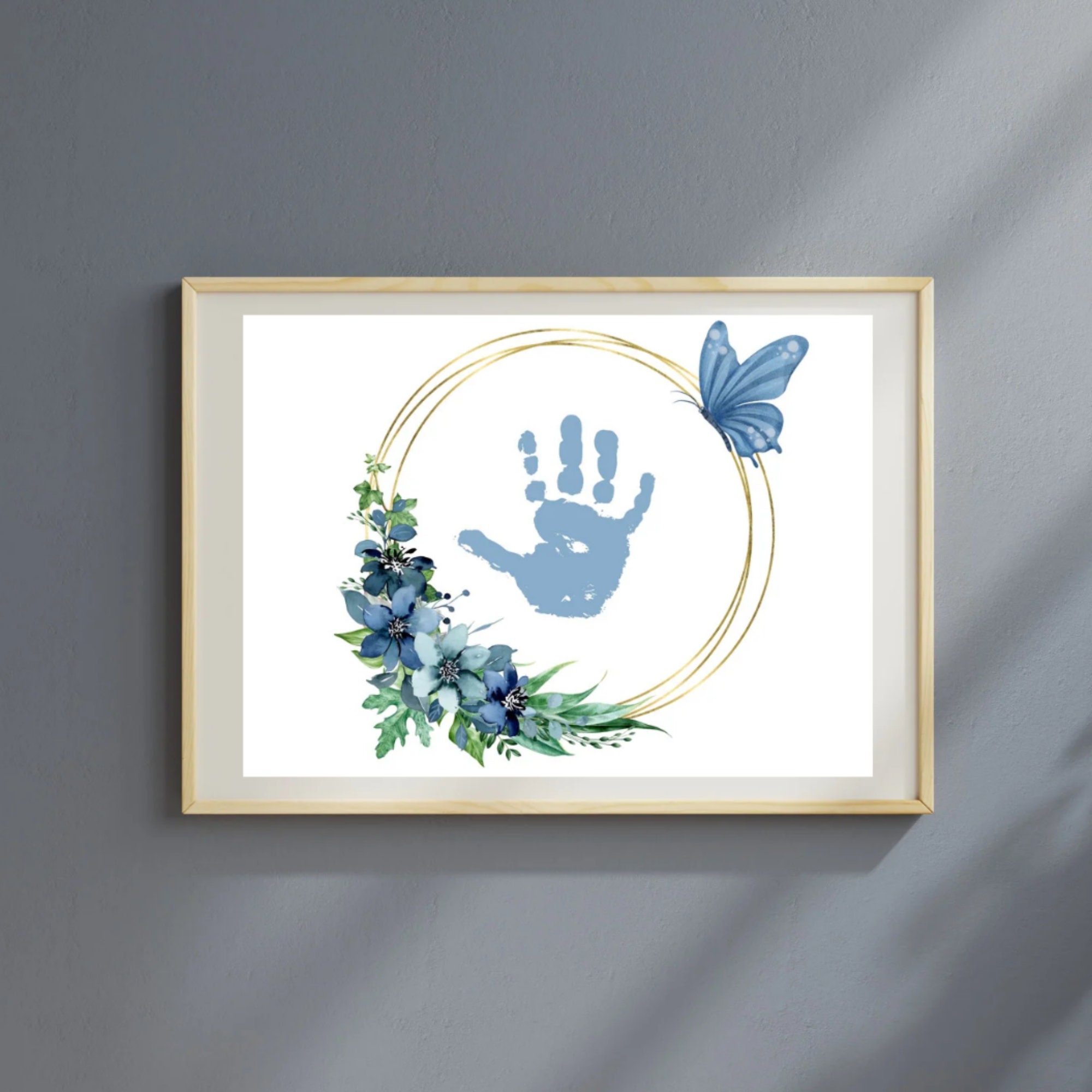 Blue Handprint