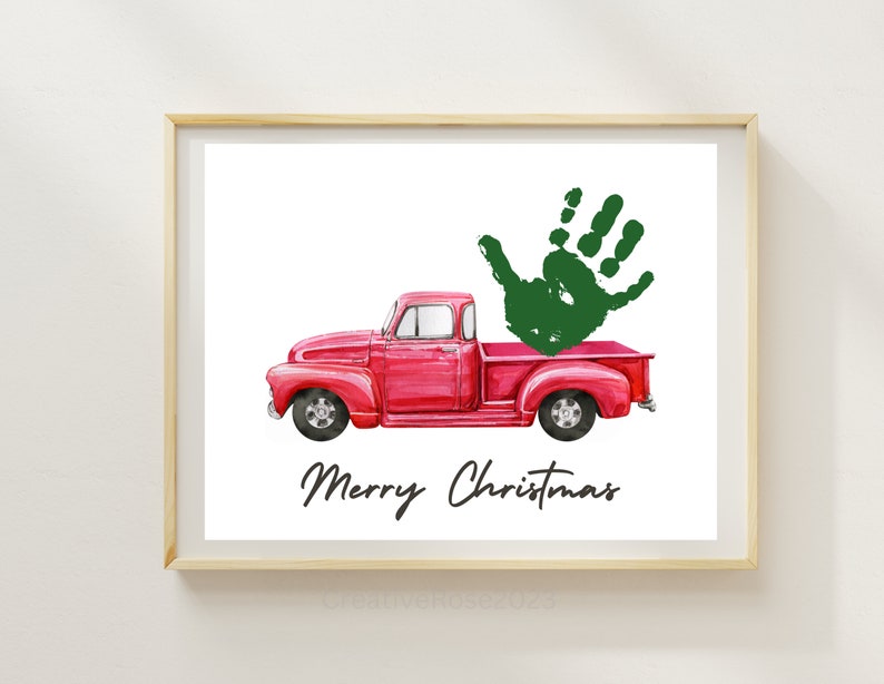 Christmas Tree Handprint Art Printable | My First Christmas Handprint ...