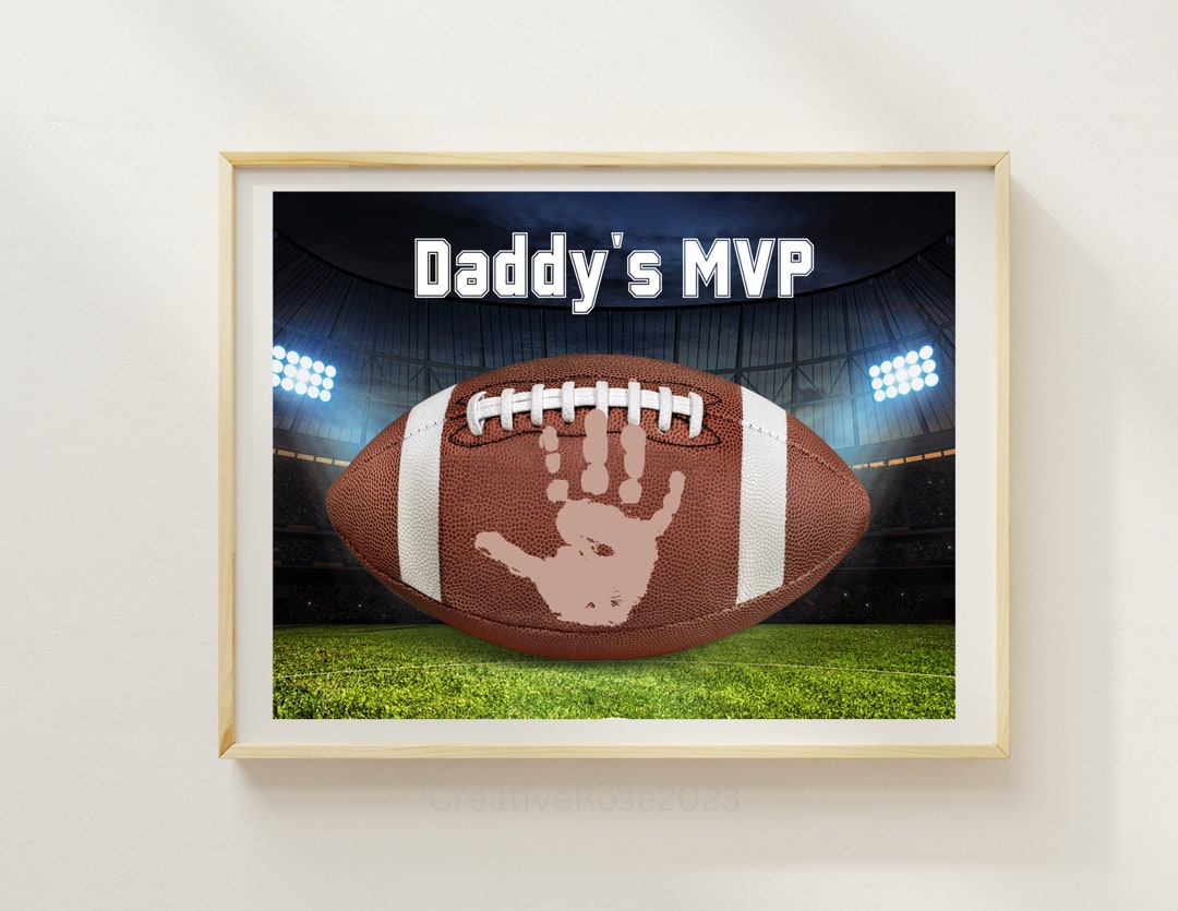 Sports Theme Nursery Football Handprint Art Painting Craft Printable ...