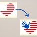 Heart Handprint Craft for Fourth of July, Veterans Day, Memorial Day ...