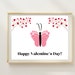 Valentines Day Butterfly Handprint Footprint Art Painting Craft ...