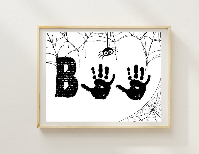 Halloween Handprint Art Printable | My First Halloween Craft | Fall ...