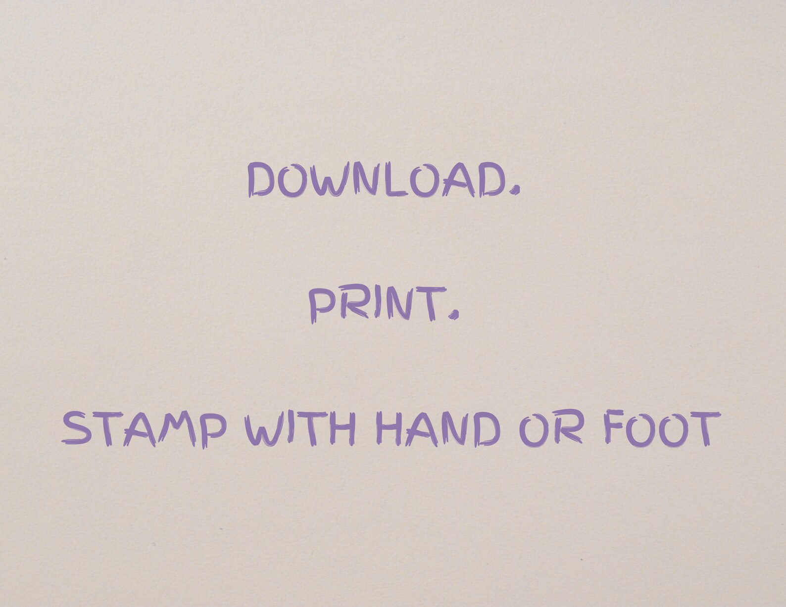 Handprint Art for Baby Memory Box or Nursery Decor Keepsake | Digital ...