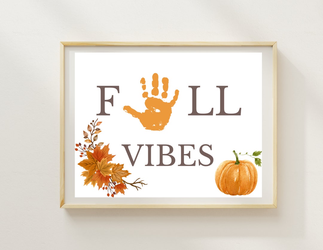 Autumn Fall Handprint Craft Template Fall Preschool Printables - Etsy