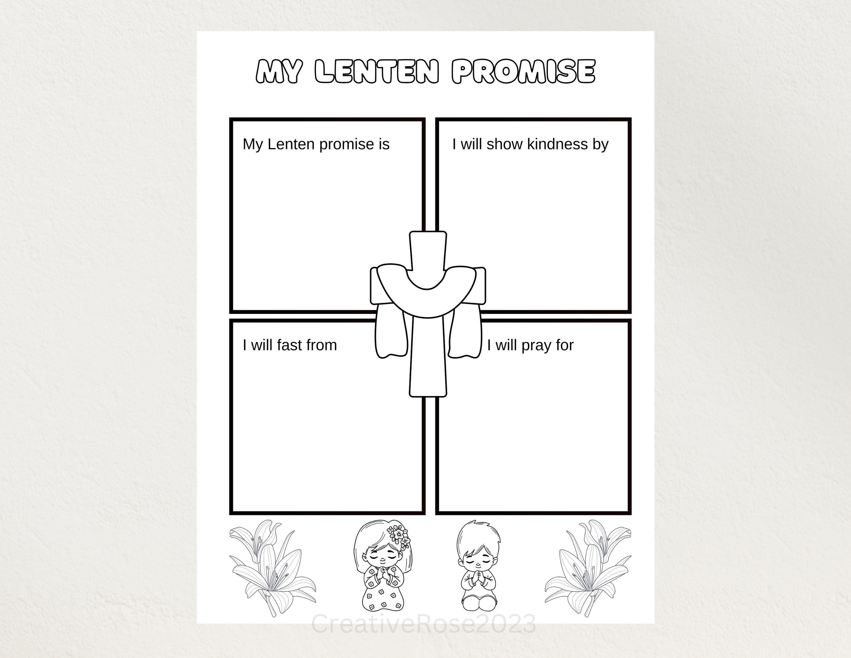 Ash Wednesday Craft Printable | Lent Craft | Lent for Kid |holy Week ...