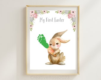 Easter Craft for Toddlers Printable | Baby's First Easter Handprint Art ...