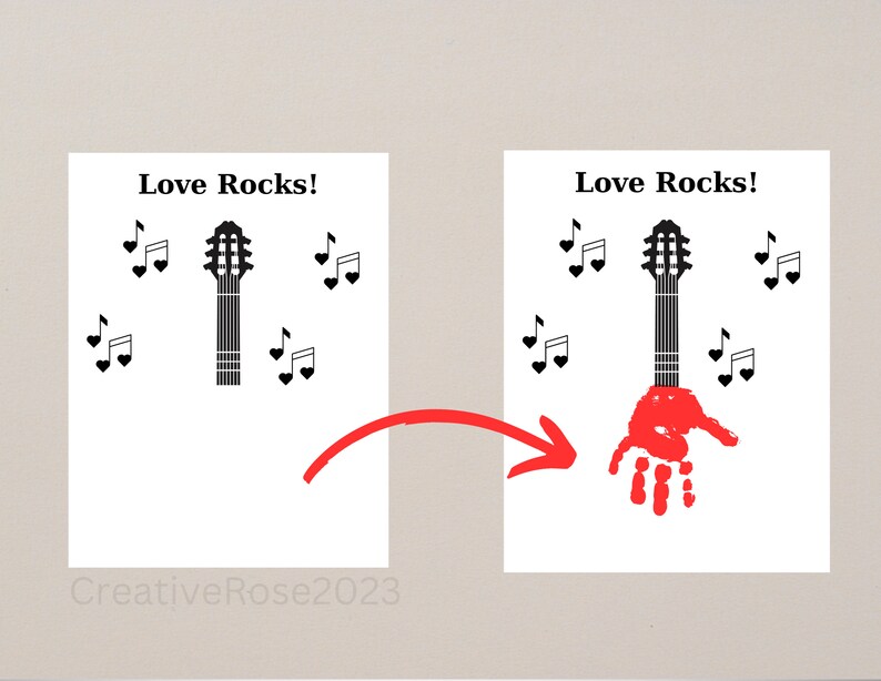 Music Notes Handprint Art Painting Craft for Baby, Toddler, or ...