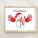 Christmas Handprint Craft Printable | Winter Handprint Art | Holiday ...