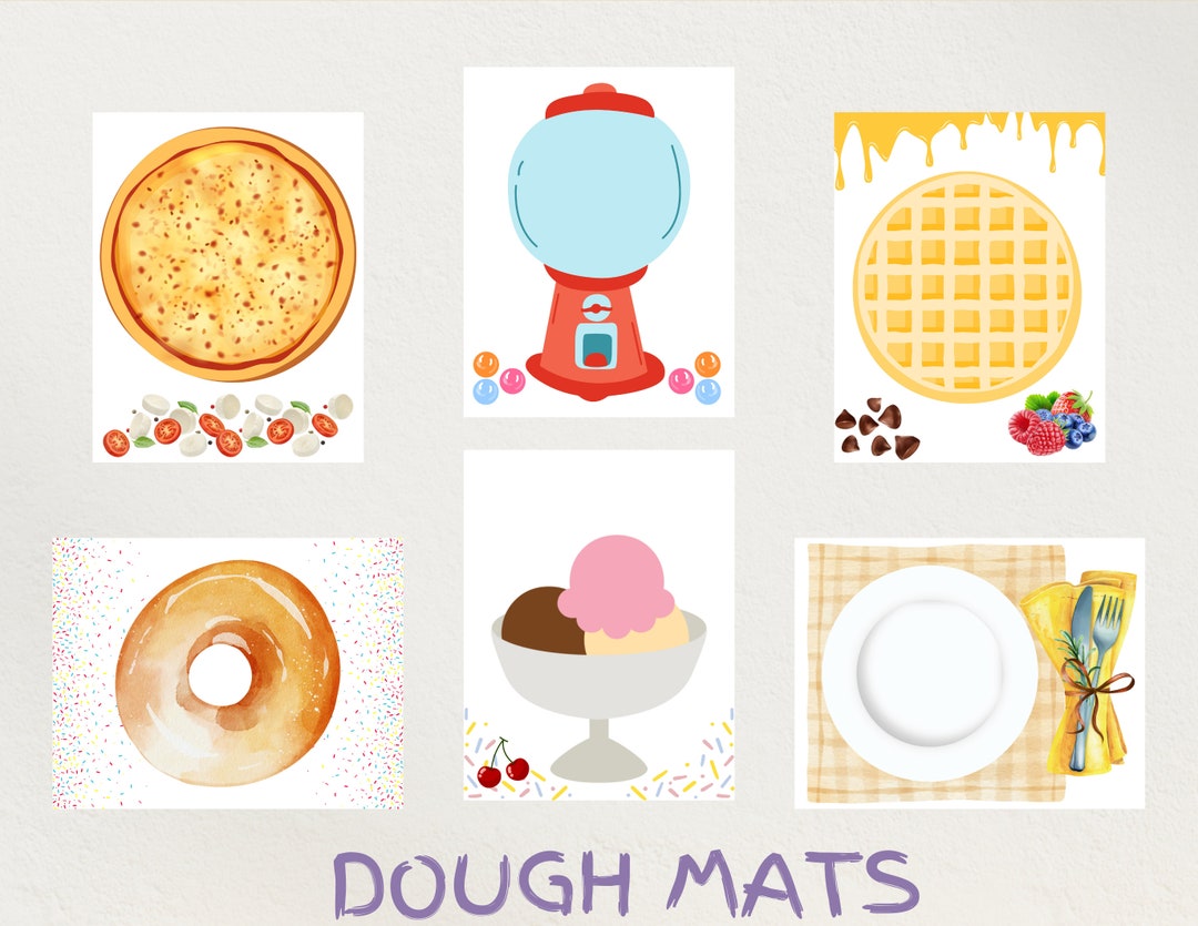 Montessori Toddler Busy Book Printable Food Dough Activity Placemats - Etsy