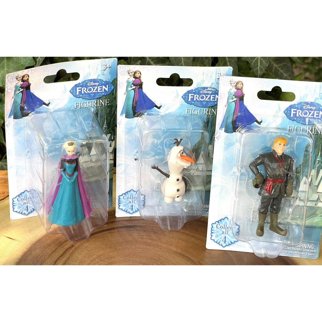 3 Disney Frozen Figurines Cake Toppers Beverly Hills Teddy Bear Co - Etsy