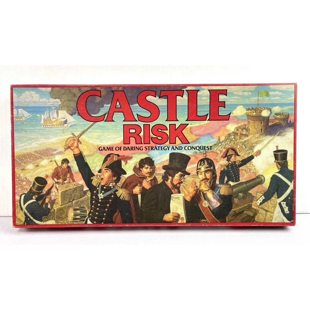 Castle Risk Board Game Vintage 1986 Parker Brothers Complete - Etsy