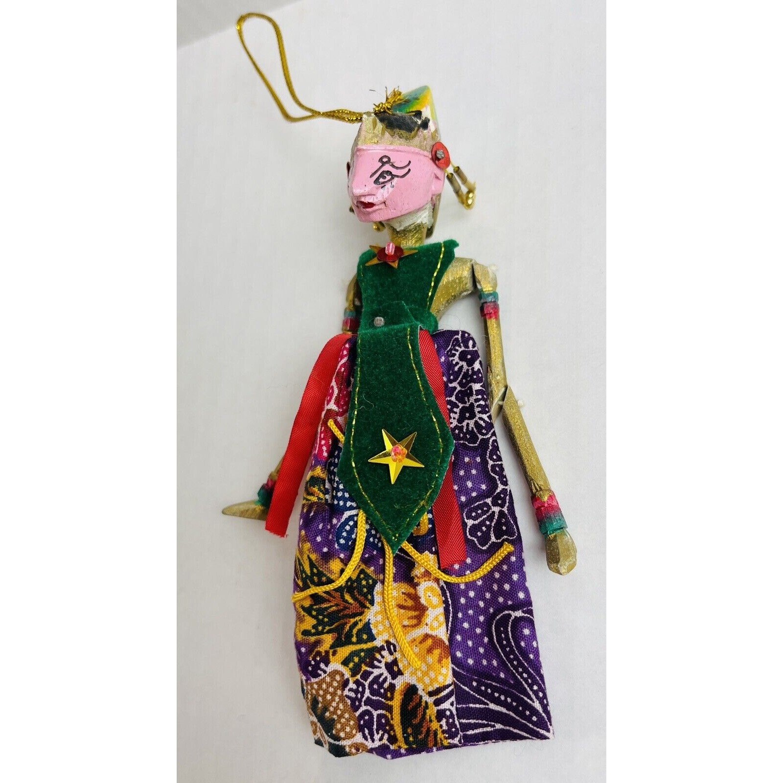 Indonesia Wayang Golek Stick Puppet Christmas Ornament Vintage - Etsy