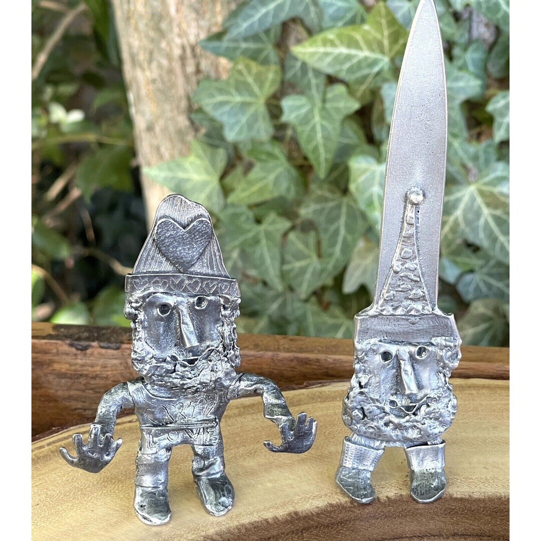 Vintage Clive Barker Studio Pewter Elf Letter Opener Envelope Holder ...