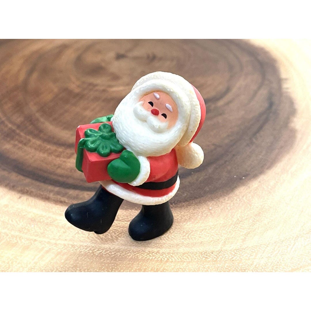 Vintage 1980 Hallmark Merry Miniatures Santa Claus 2.5" Figurine ...