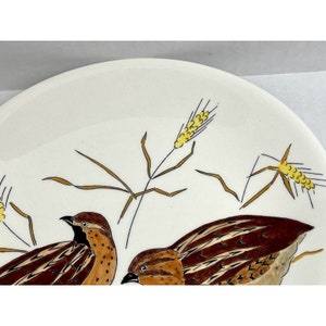 Gien France Game Bird Plate Quail 9.259 1/4 Vintage French Dinnerware ...