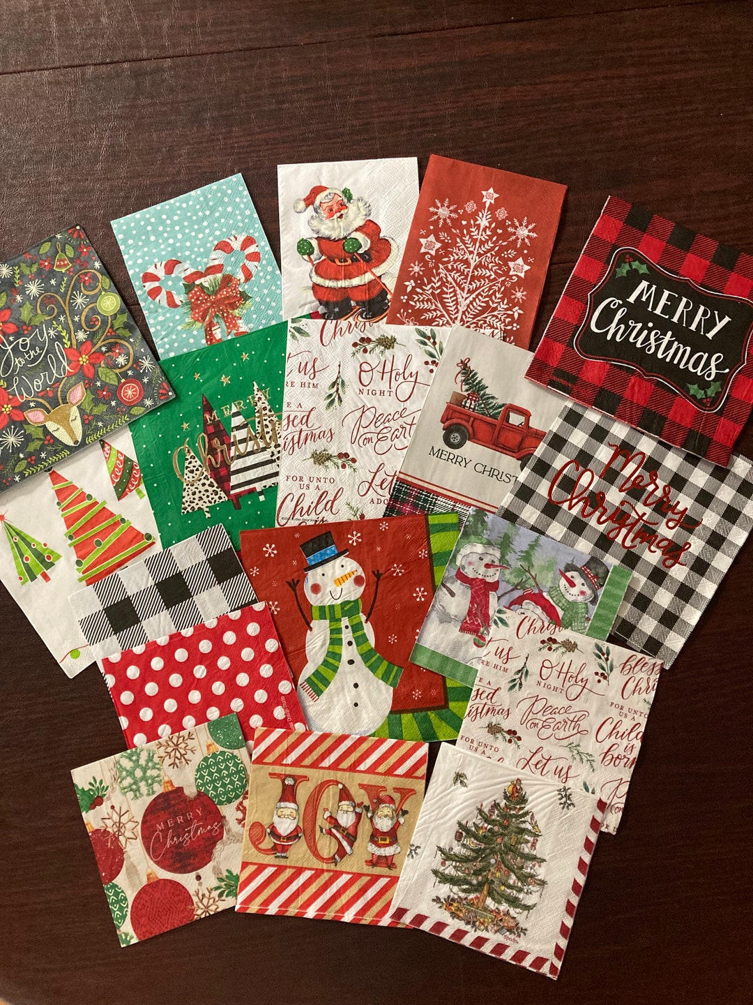 Christmas Napkin Bundle for Decoupage - Etsy