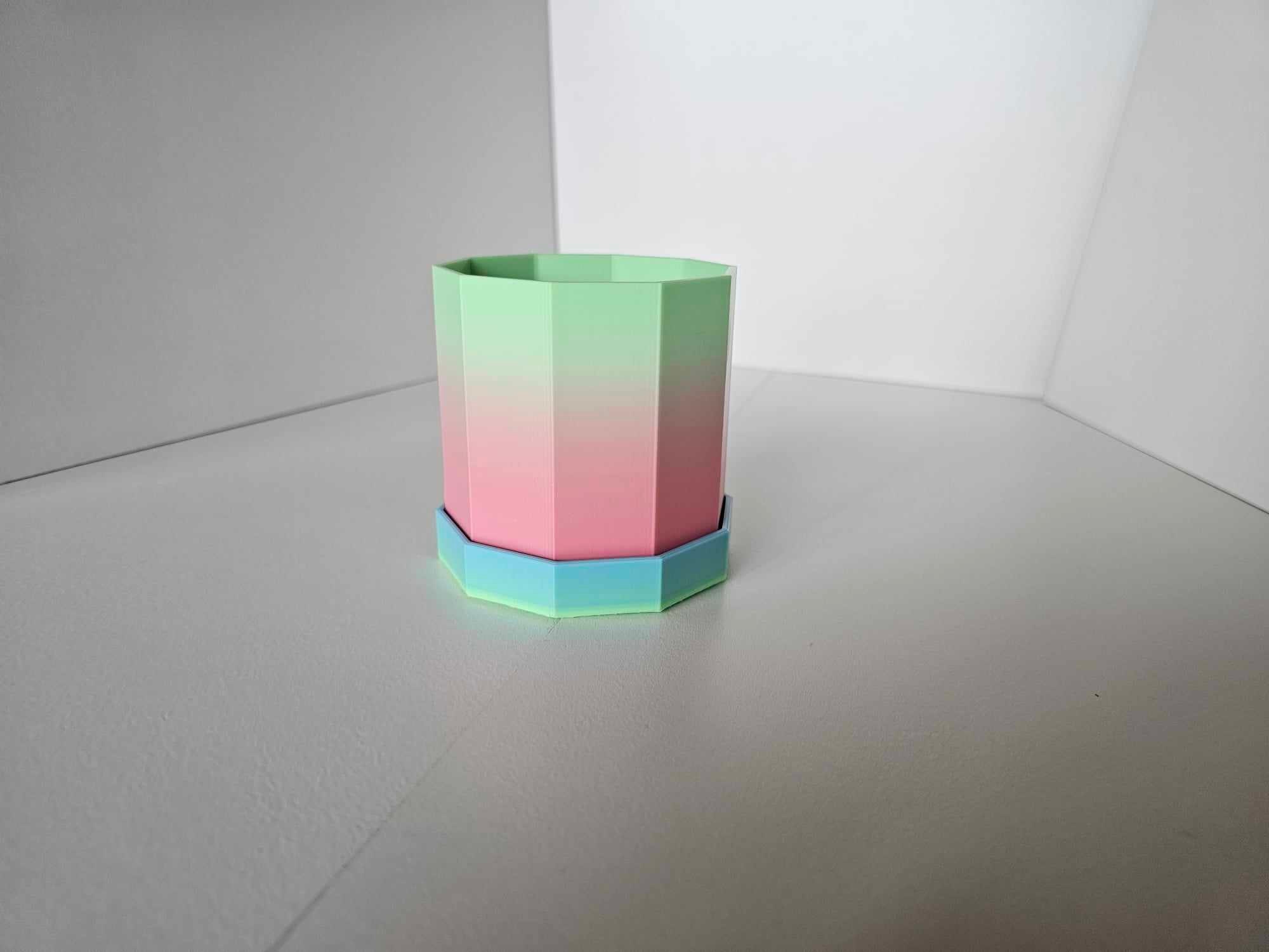 3d Printed Color Shifting 3inch Decagon Pot - Etsy