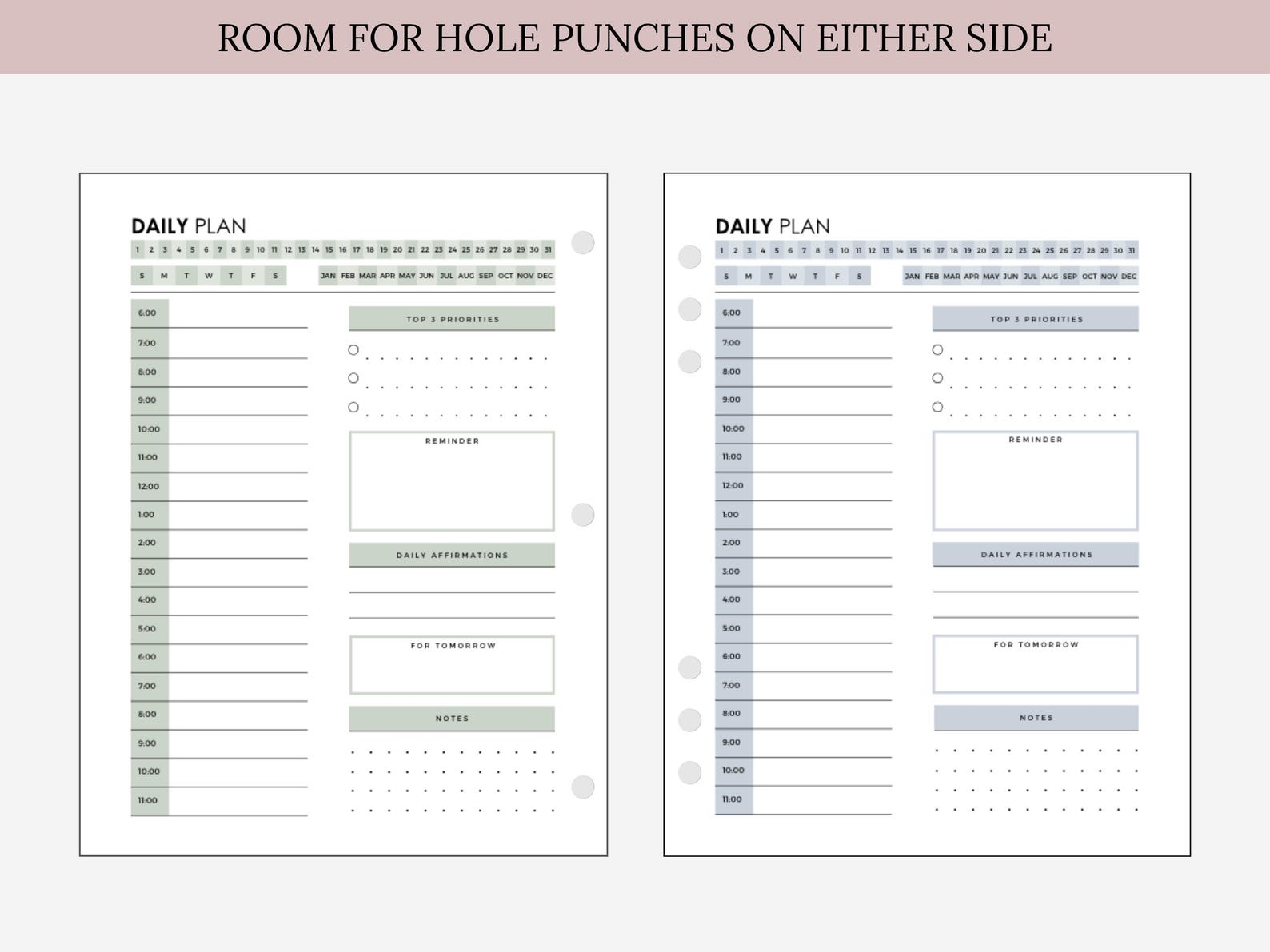 2025 Daily Weekly Monthly Planner Pages Agenda Instant Download PDF ...