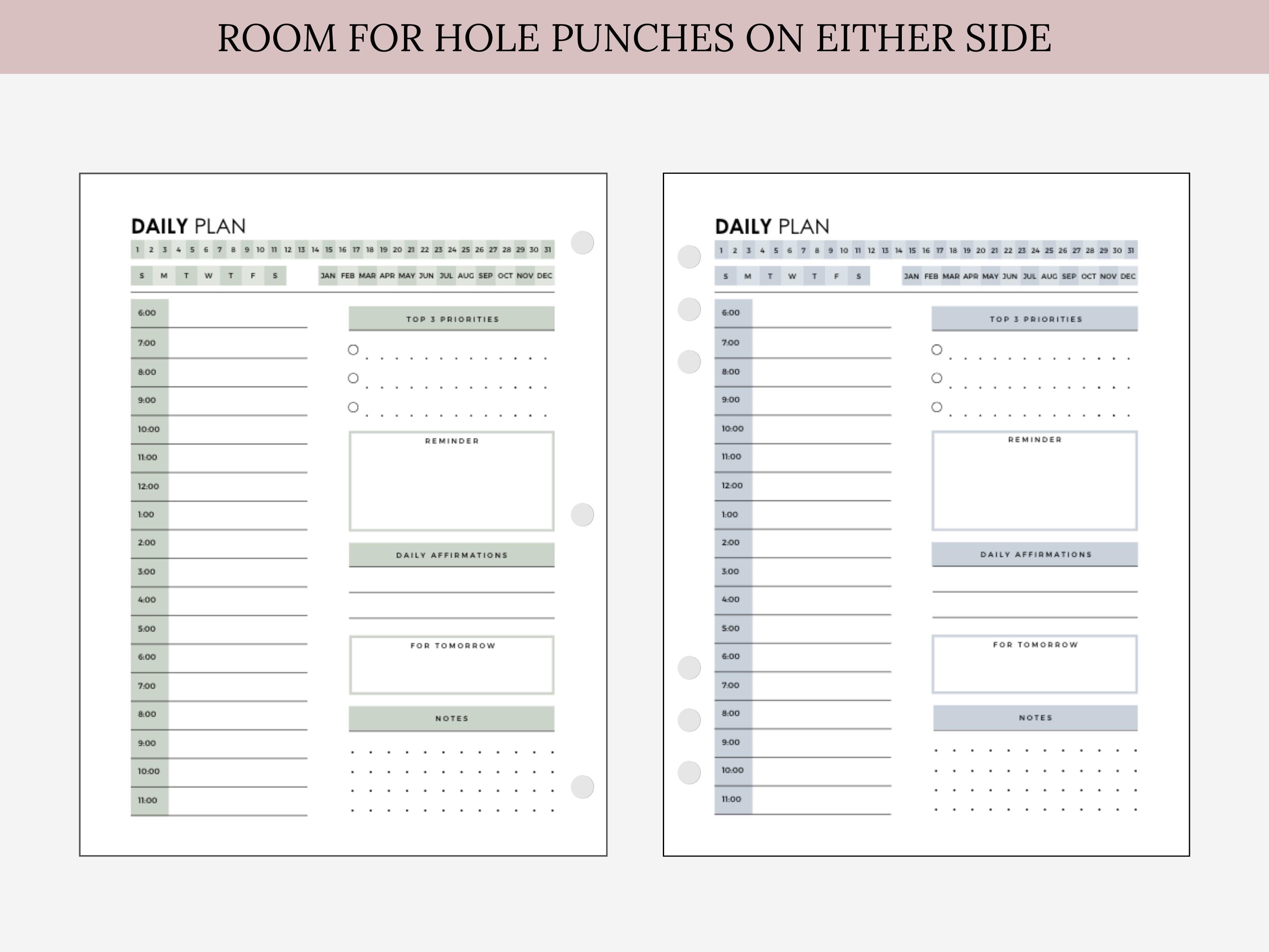 2025 Daily Weekly Monthly Planner Pages Agenda Instant Download PDF ...