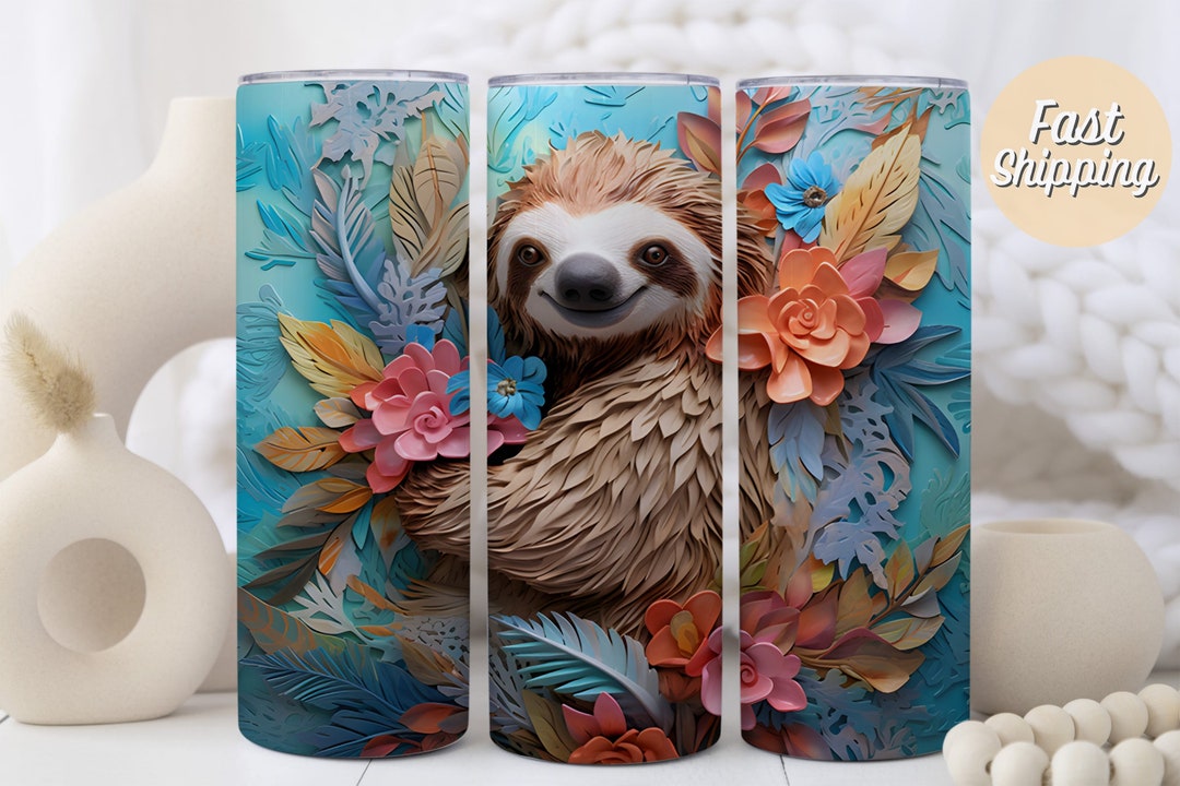 3D Sloth Tumbler Sloth Gifts Sloth Cup Sloth Gifts for - Etsy