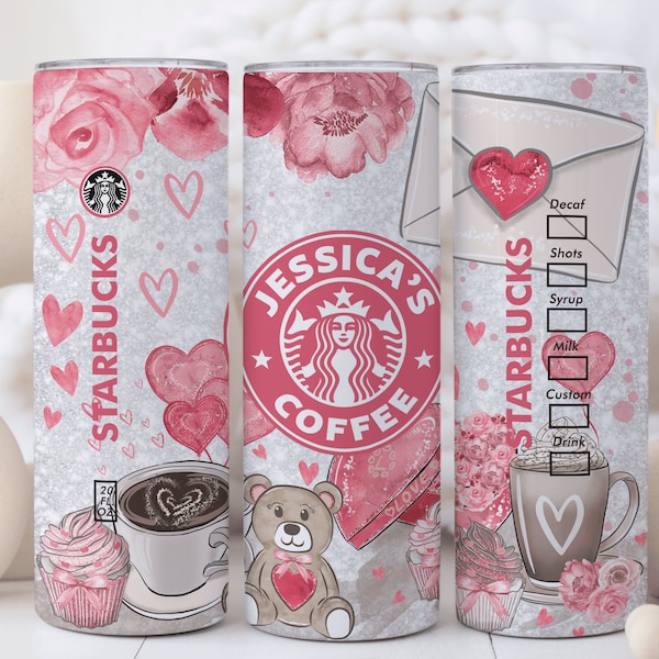Starbucks Heart Tumbler - Etsy