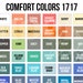 Printify Comfort Colors 1717 Color Chart, 2023 Printify Color Chart ...