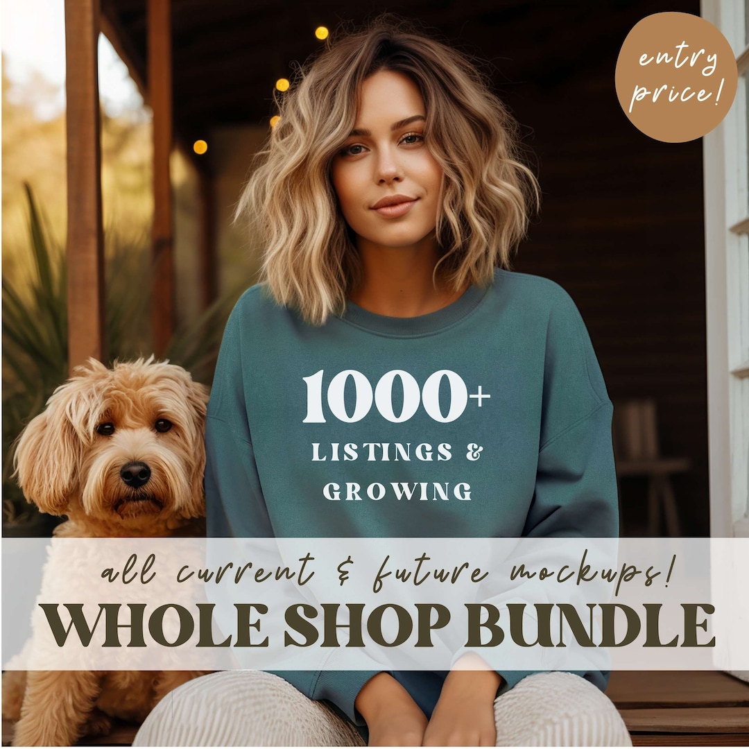 WHOLE Shop Mockup Bundle, Lifetime Access Entire Shop Mega Bundle, Pet ...