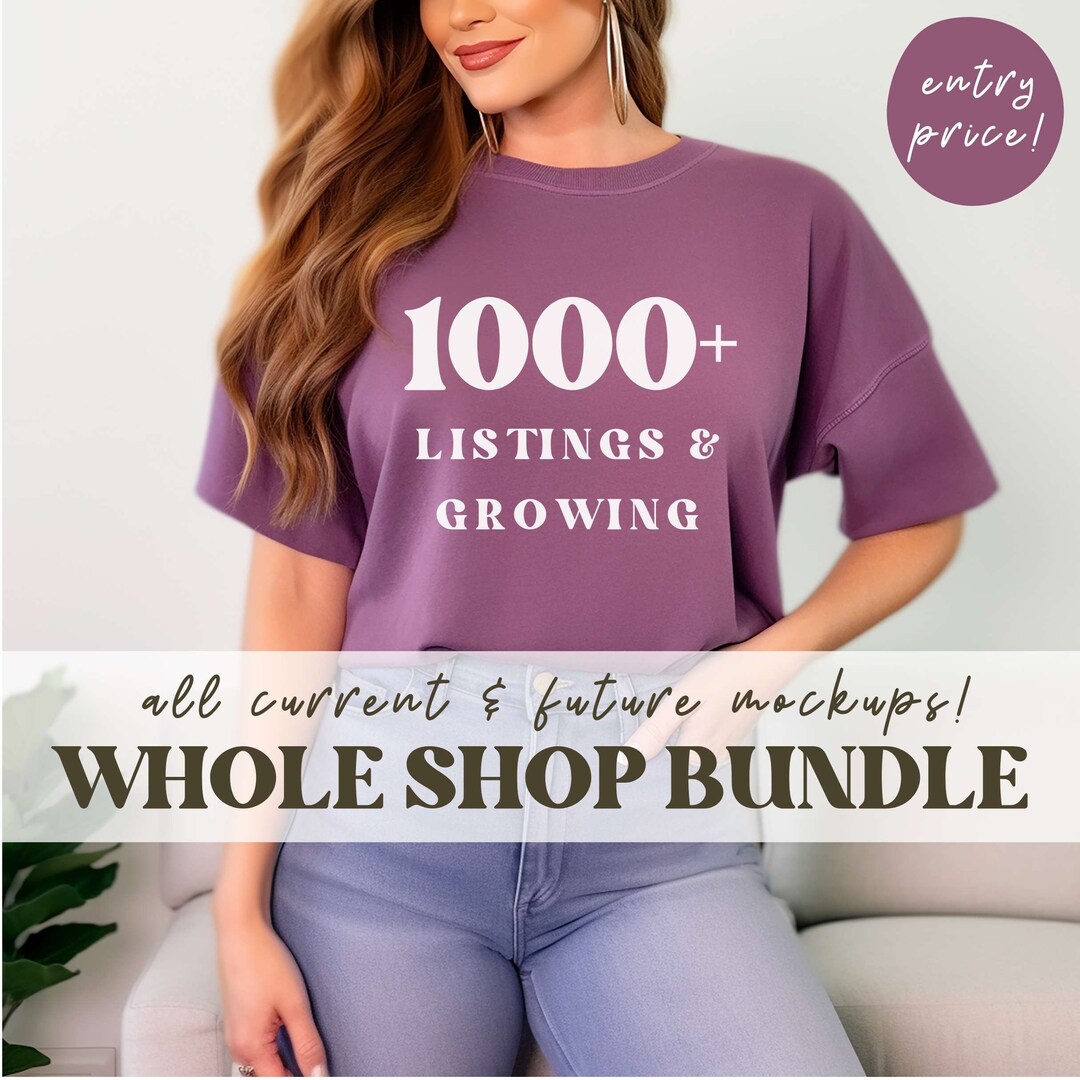WHOLE Shop Mockup Bundle, Full Lifetime Access Store Shop Pass, Entire ...